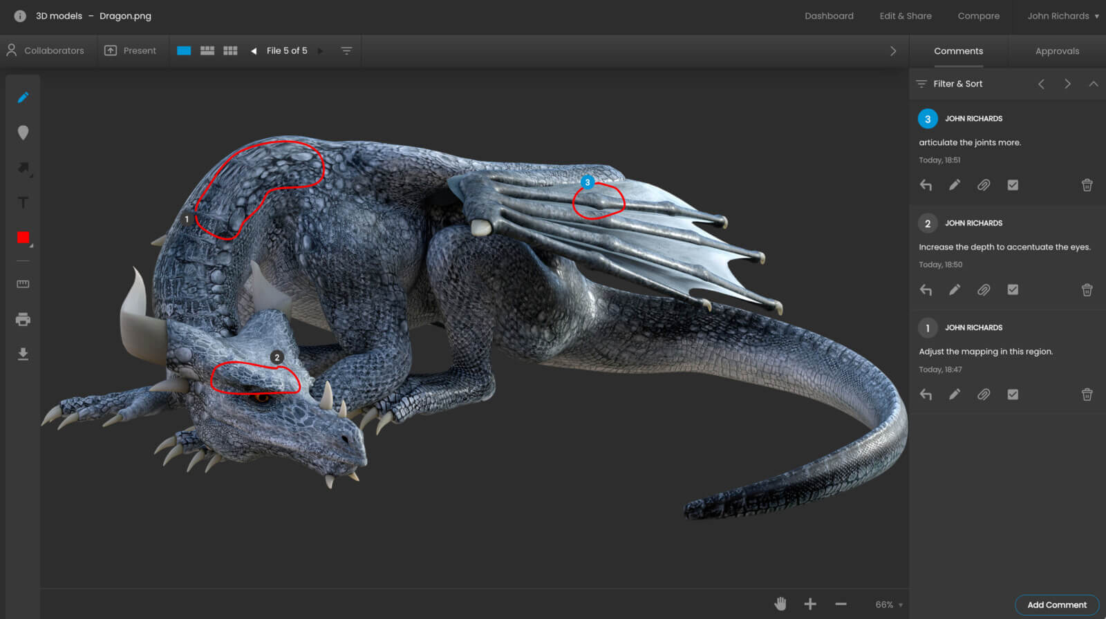 New Feature: Support for Markup and Review of 3D Models